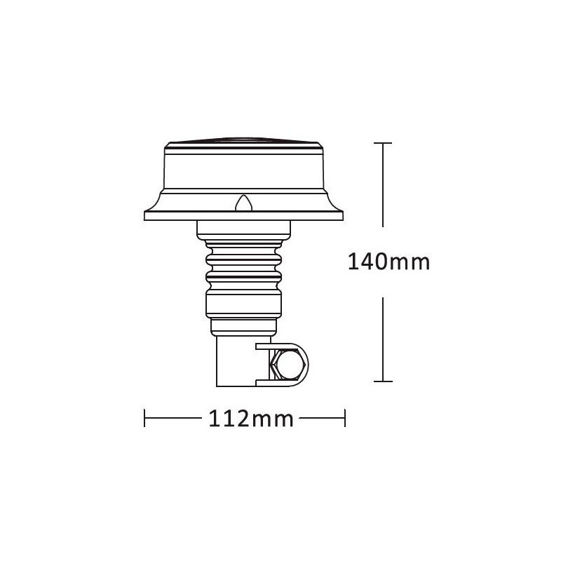 Ultra Low Profile LED Beacon Flexible Amber | RICO Europe