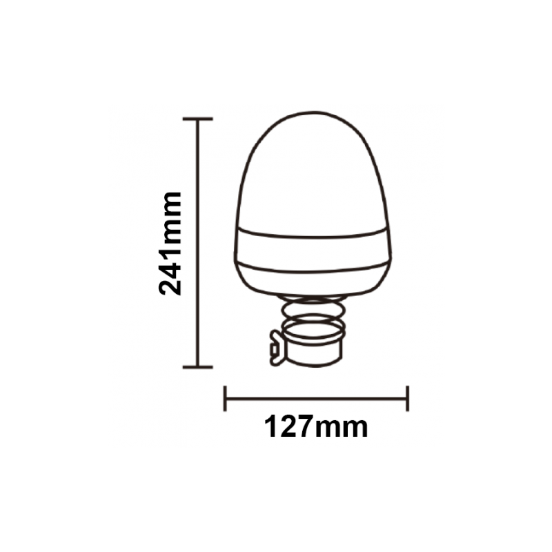 12/24V Flexible Base LED Beacon Green | RICO Europe