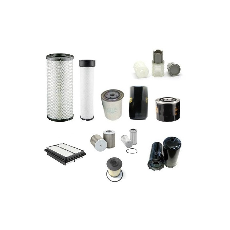 Filter Kit for Kubota K x 080-4A Air Oil Fuel Filters with Kubota V ...